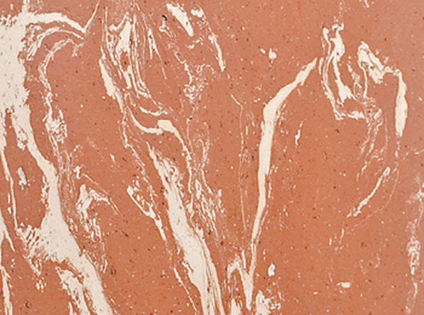 COTTO VARIEGATO Rosso-Bianco